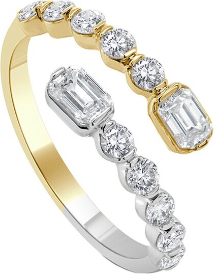 Sabrina Designs 14K Two-Tone 1.06 Ct. Tw. Diamond Wrap Ring - ShopStyle