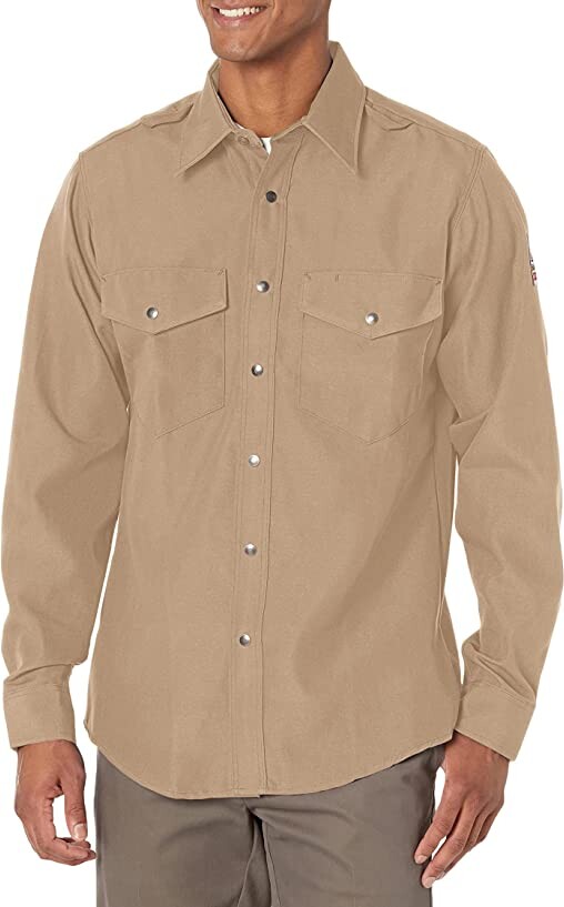 Bulwark FR Bulwark Flame Resistant 4.5 oz Nomex IIIA Snap-Front Uniform ...