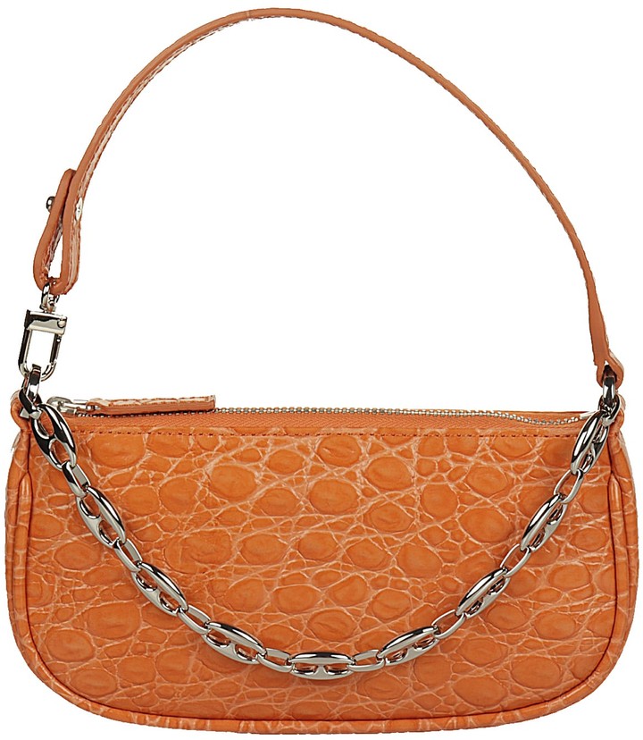 Bzees Mini Rachel Circular Croco Embossed Leather - ShopStyle Shoulder Bags