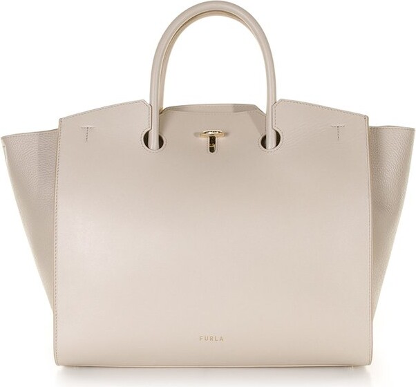 Furla Genesi Logo Detailed Large Tote Bag - ShopStyle