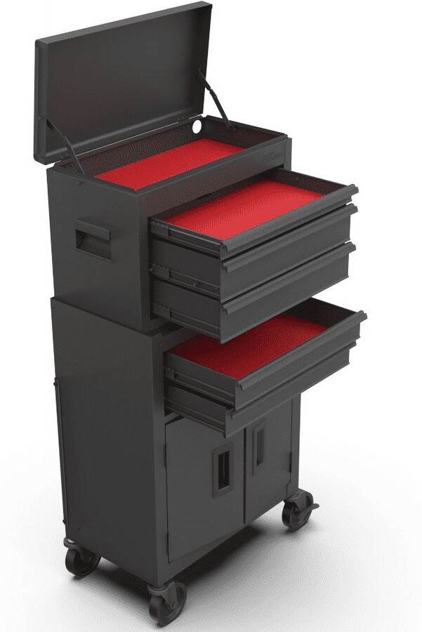 Hyper Tough 20-Inch Heavy Duty Steel Tool Chest, 400 lbs Capacity ...