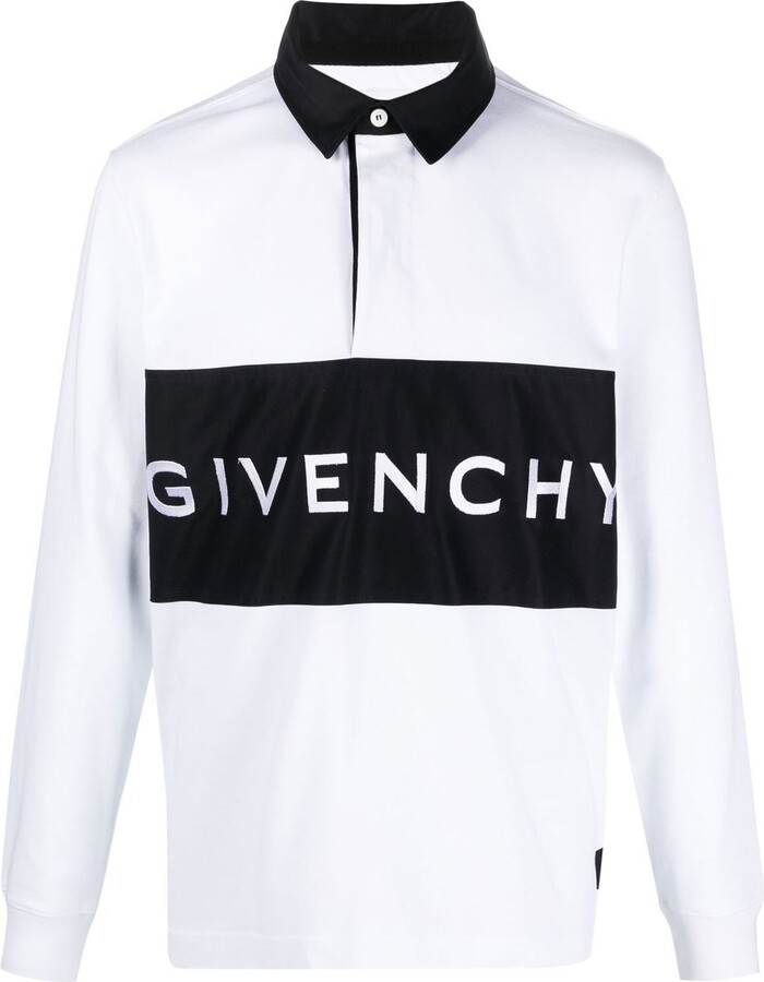 Givenchy Logo-Print Cotton Polo Shirt - ShopStyle