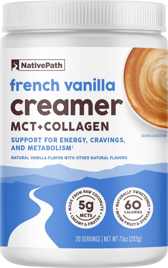 NativePath Keto Coffee Creamer Powder French Vanilla - Keto-Friendly ...
