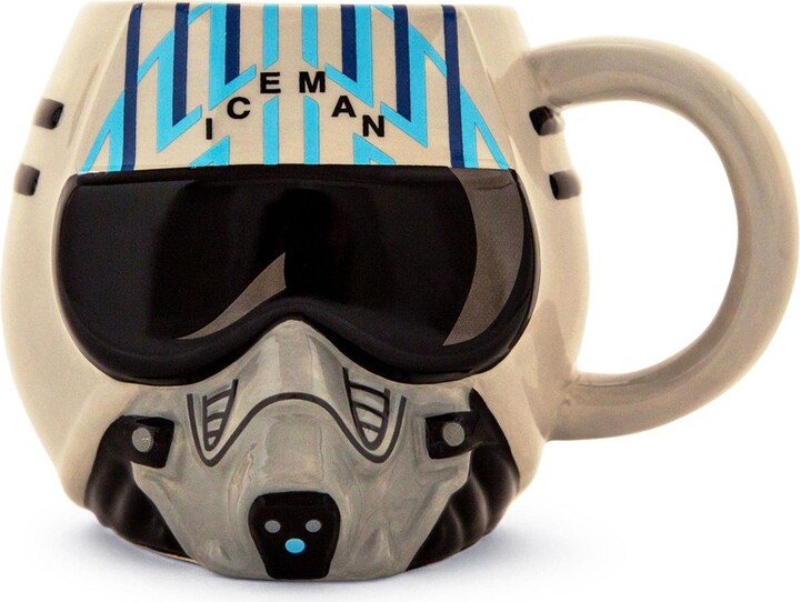 Silver Buffalo Top Gun: Maverick Iceman Helmet Sculpted Ceramic Mug ...