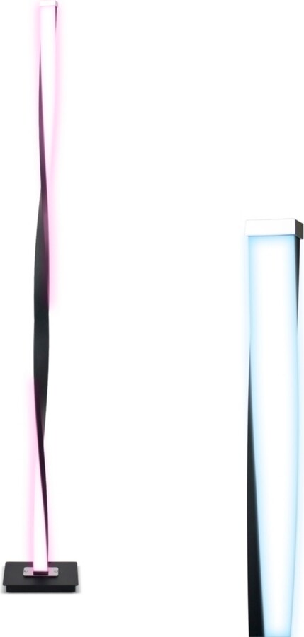 Brightech Helix Led Rgb Color Changing Decor Standing Floor Lamp ...