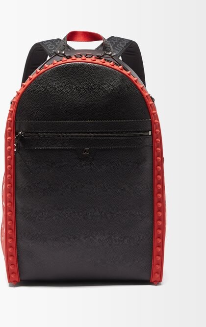 Christian Louboutin Backparis Rubber And Leather Backpack - Black ...