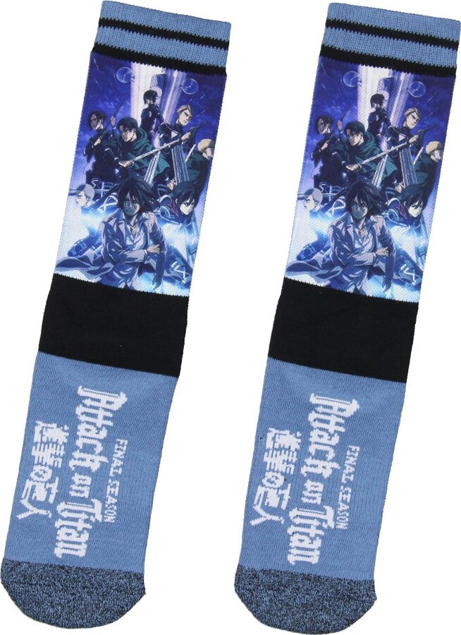 Seven Times Six Attack On Titan Final Season Men's Anime Manga Mid-Calf ...