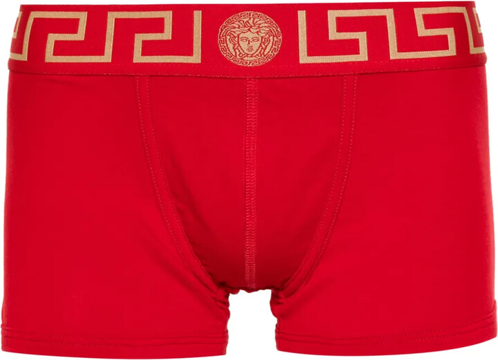 Versace Greca Border boxers - ShopStyle