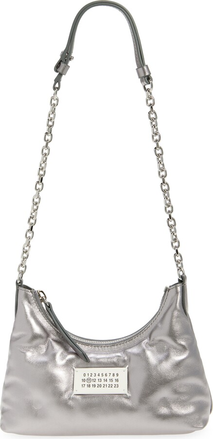 Maison Margiela Micro Glam Slam Metallic Leather Hobo Bag - ShopStyle