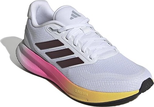 adidas Run Falcon 5 W Running Shoes (White/Aurora Met./Black) Women's ...