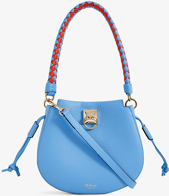 Mulberry Womens Cornflower Blue Iris Mini Leather Hobo bag - ShopStyle