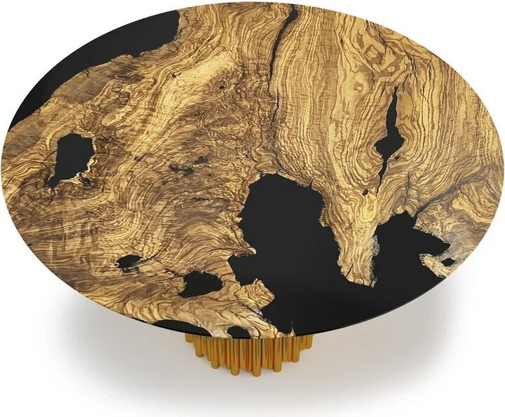 Etsy Resin Coffee Table, Round Wood Coffee Table, Circular Epoxy Live ...