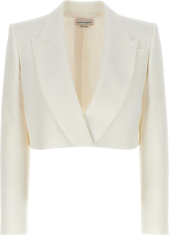 Alexander McQueen 'Crop Boxy' jacket - ShopStyle
