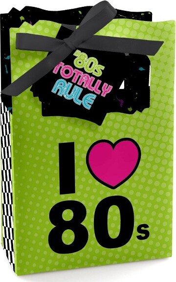 Big Dot of Happiness 80's Retro - Totally 1980s Party Favor Boxes - Set ...