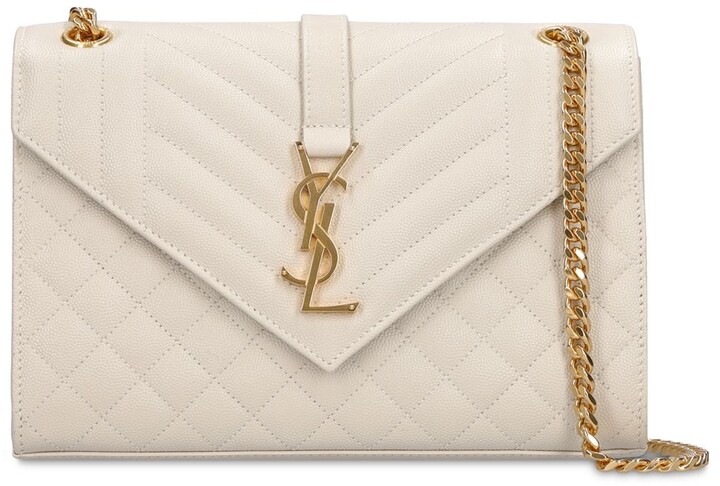 Saint Laurent Medium Envelope Quilted Leather Bag - ShopStyle