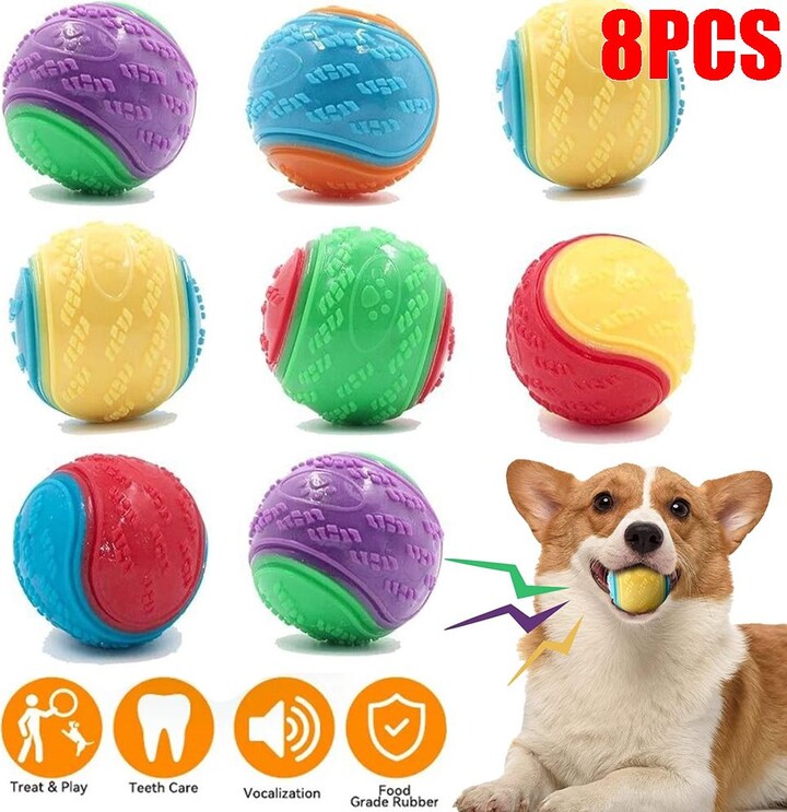 VOGREX 8pc Scooby-Doo Dog Balls Durable Squeaky Teeth Cleaners - ShopStyle