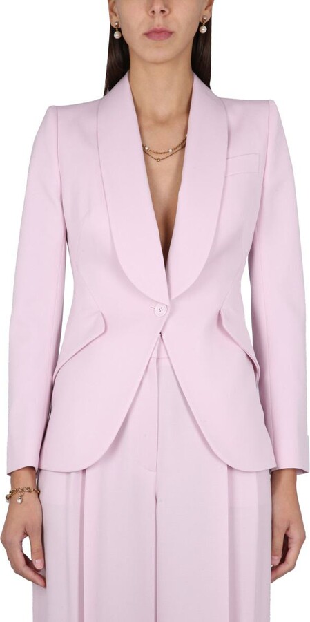 Alexander McQueen Jacket With Pointed Shoulders - ShopStyle Blazers