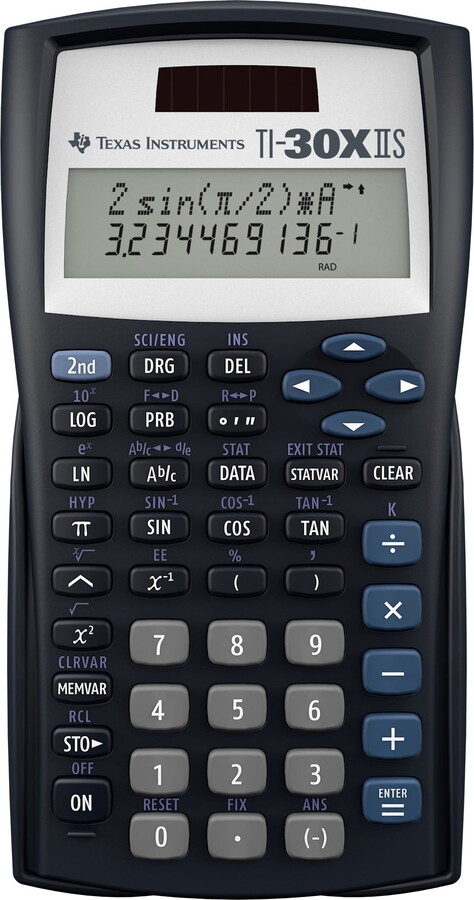 Texas Instruments TI-30XIIS Two-Line Scientific Calculator High School ...