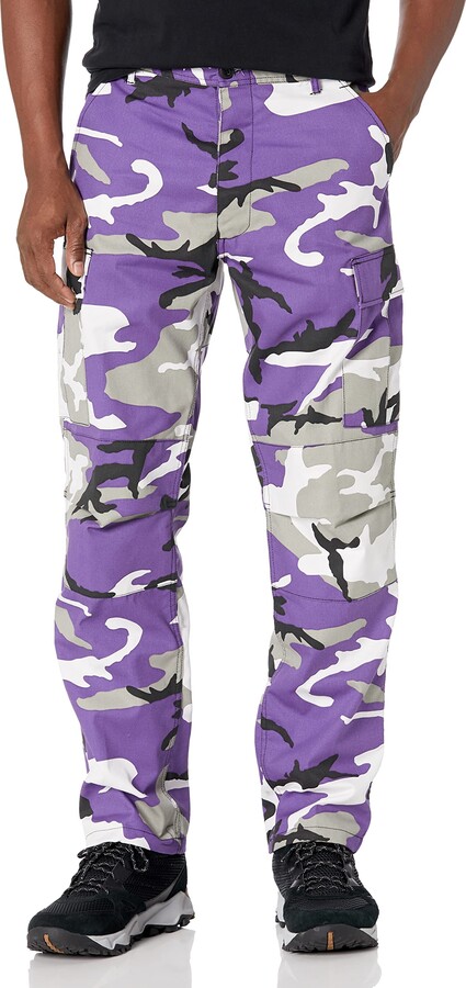 BACKBONE Mens Fashion Bright Camouflage Cargo Pants Military Combat ...