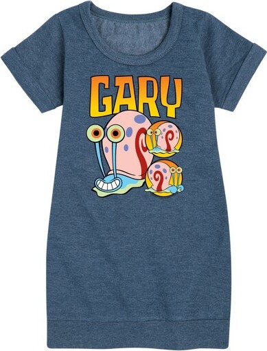 SpongeBob Squarepants SquarePant Gary The Snail - Heather Navy - Medium ...