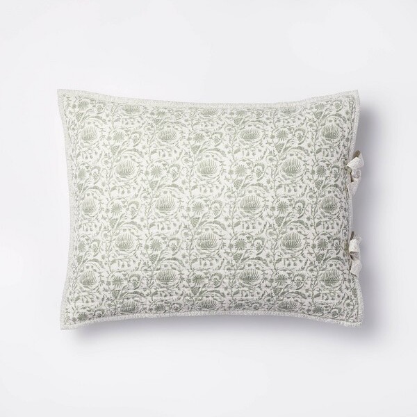 Threshold designed w/Studio McGee Decorative Border Cotton Slub Print ...