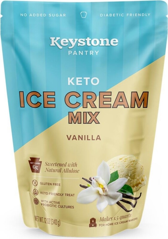 Keystone Pantry Keto Ice Cream Mix Vanilla with Probiotics Cultures - ShopStyle Decor