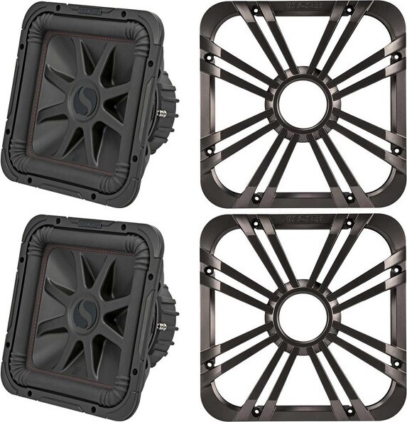 Kicker (2) 45L7R124 L7R 12-Inch (30cm) Subwoofer, Dual Voice Coil, 4 ...