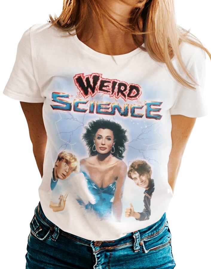 Retro Tees Ladies 80s Weird Science Movie Poster T-Shirt - Regular Fit ...