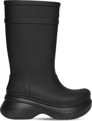 Balenciaga Trooper block-heel rubber boots - ShopStyle