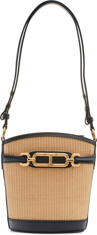 Tom Ford Small Raffia Shoulder Bag - ShopStyle