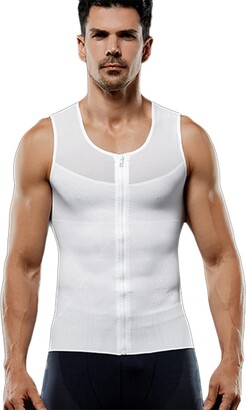 RCBHSD Shaper Men Gynecomastia Slimming Body Shapers Zipper Abdomen ...