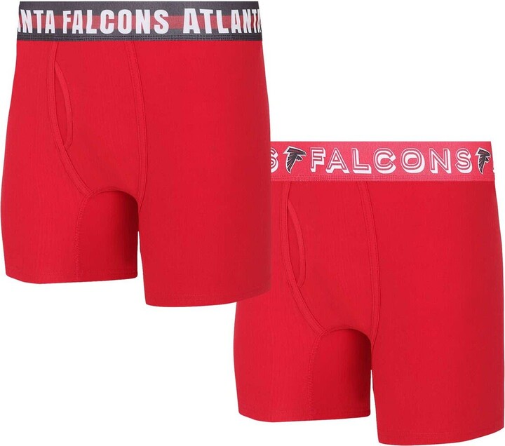 Men's Concepts Sport Atlanta Falcons Gauge Knit Boxer Brief Two-Pack ...