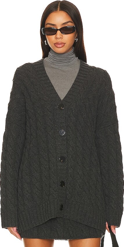 Theory Cable Felted Cardigan - ShopStyle