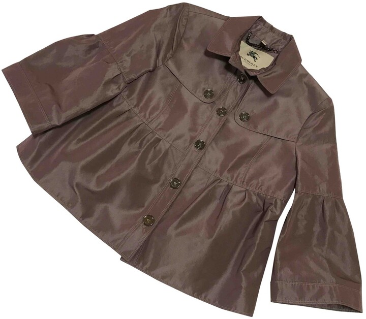 Burberry purple Polyester Jackets - ShopStyle
