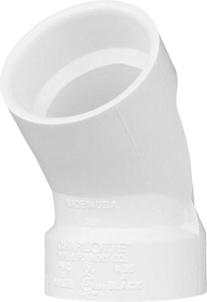 Charlotte PIPE 1 1/2 DWV 1/8 BEND HUB X HUB DWV (DRAIN, WASTE AND VENT ...