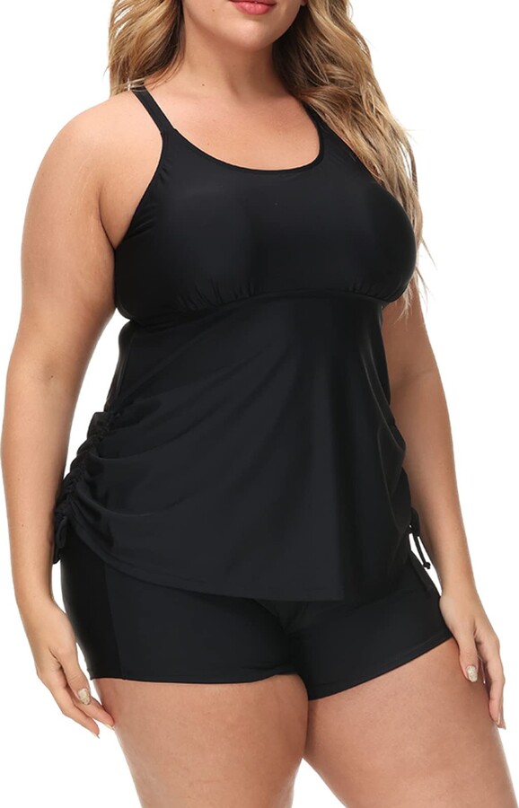 Hanna Nikole Tankini Women Plus Size Tummy Control Beach Beachwear ...