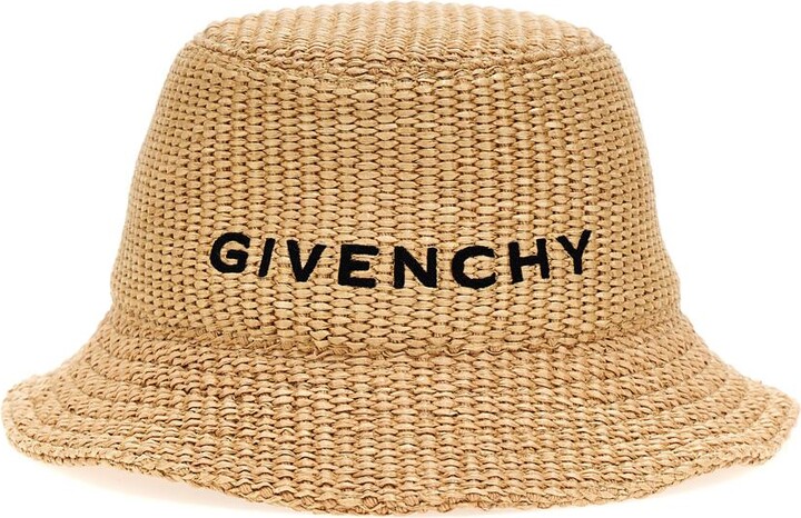 Givenchy Logo embroidery bucket hat - ShopStyle