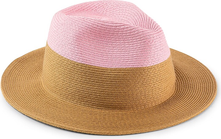 Justine Hats Women's Neutrals Japanese Paper Fedora Hat - ShopStyle