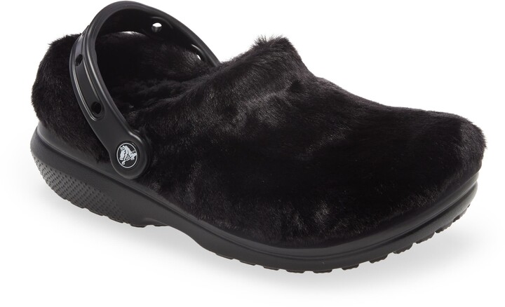 Crocs Classic Fur Sure Faux Fur Clog Shopstyle