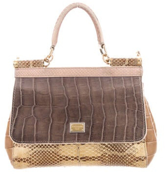 Dolce & Gabbana Python & Alligator Mini Miss Sicily Bag - ShopStyle