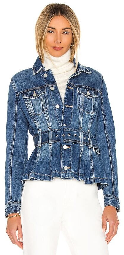 Blank NYC Belted Denim Jacket - ShopStyle