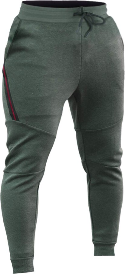 Muscle Alive Mens Joggers Trousers Workout Pants Tapered Athletic ...
