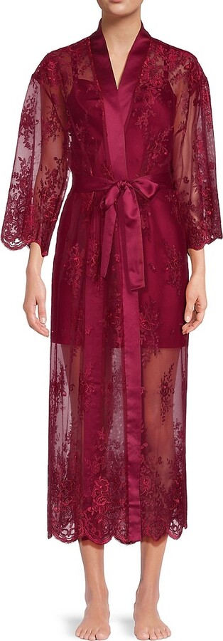 Rya Collection Floral Embroidered Sheer Maxi Robe - ShopStyle