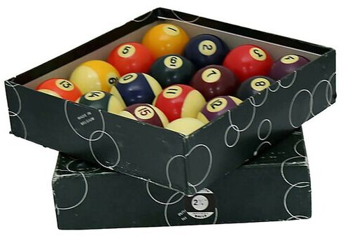 Midcentury Bakelite Pool Ball Set - 16Pcs - THE QUEENS LANDING - Black ...