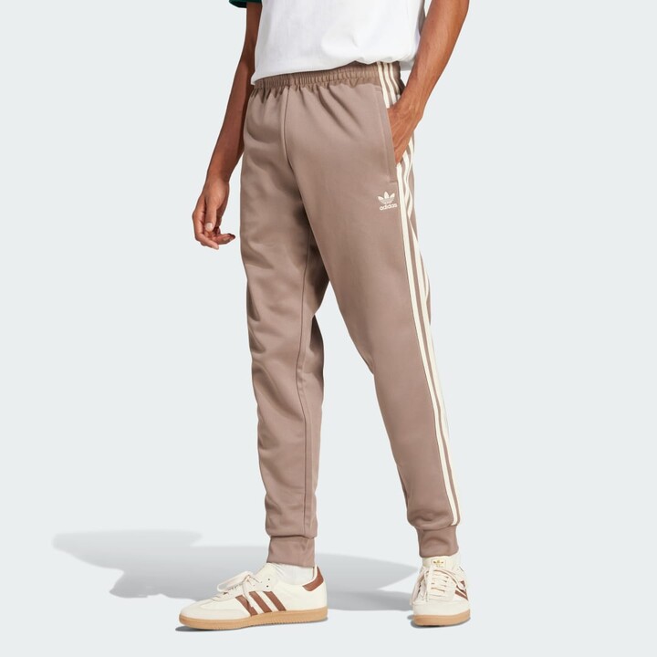 adidas Adicolor Classics SST Track Pants Trace Brown XS Mens - ShopStyle