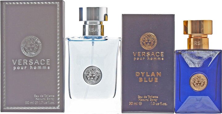 Versace Men's Duo - Pour Homme 1.7 Oz & Dylan Blue 1 Oz EDT Sprays ...