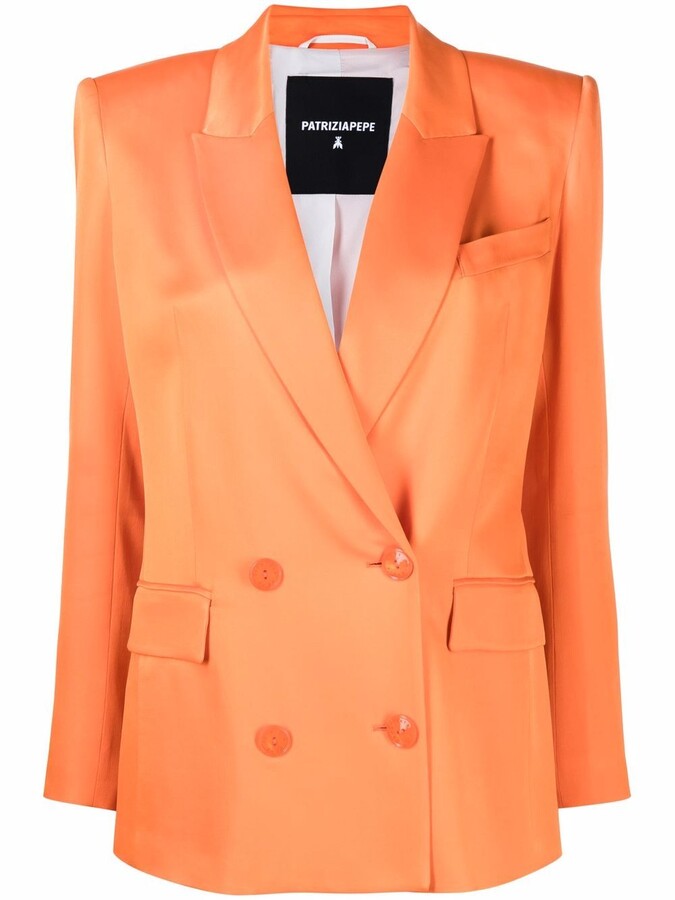 Patrizia Pepe Structured Shoulder Blazer - ShopStyle