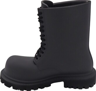 Balenciaga Trooper block-heel rubber boots - ShopStyle