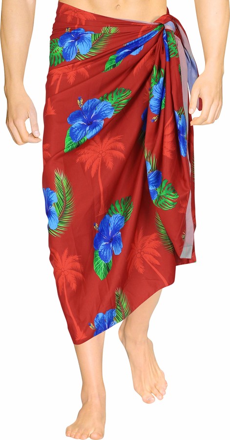 LA LEELA Beachwear Caribbean Swimsuit Pareo Men Bathing Sarong 78X42 ...