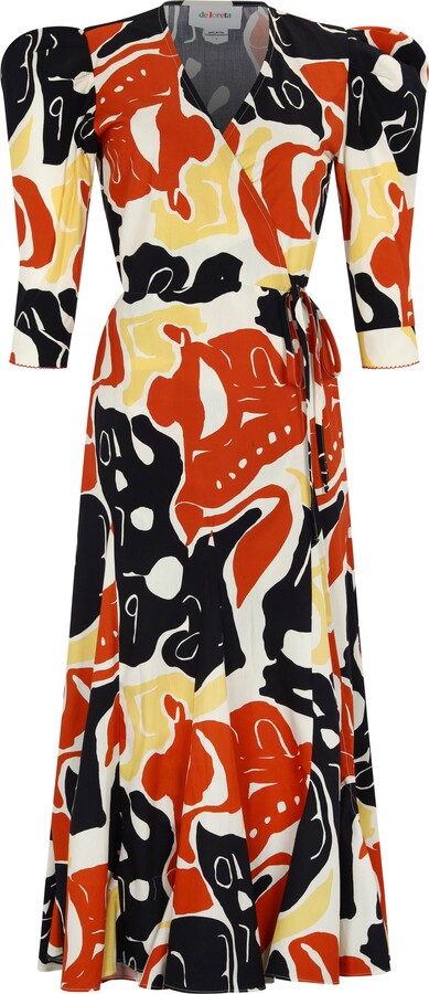 De Loreta - Izula Dress In Pueblo Color Print - ShopStyle